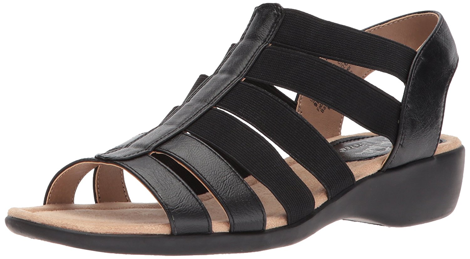 LifeStride Womens Flat Sandals in Black Color, Size 8.5 DJU | eBay
